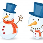 Snowman Face Frame Stock Photo by ©lenmdp 8137556