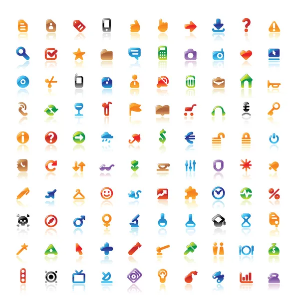 Set of 100 colored arrows Stock Vector Image by ©ifeelgood #23802403