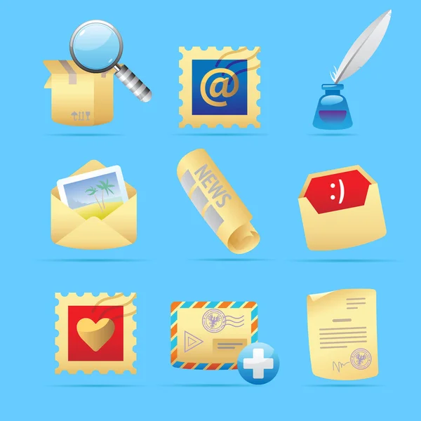 Icons for postal services Stock Vector Image by ©ildogesto #4244825