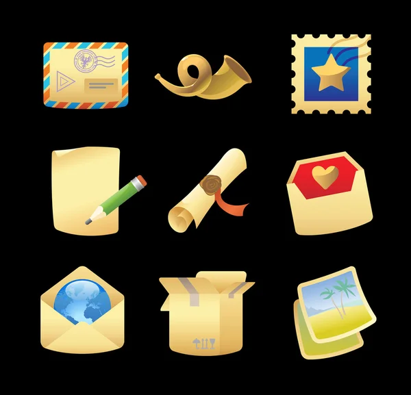Icons for postal services Stock Vector Image by ©ildogesto #4244825