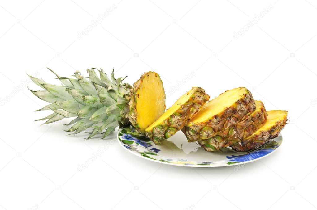 Cut ananas Stock Photo by ©Serg64 7635462