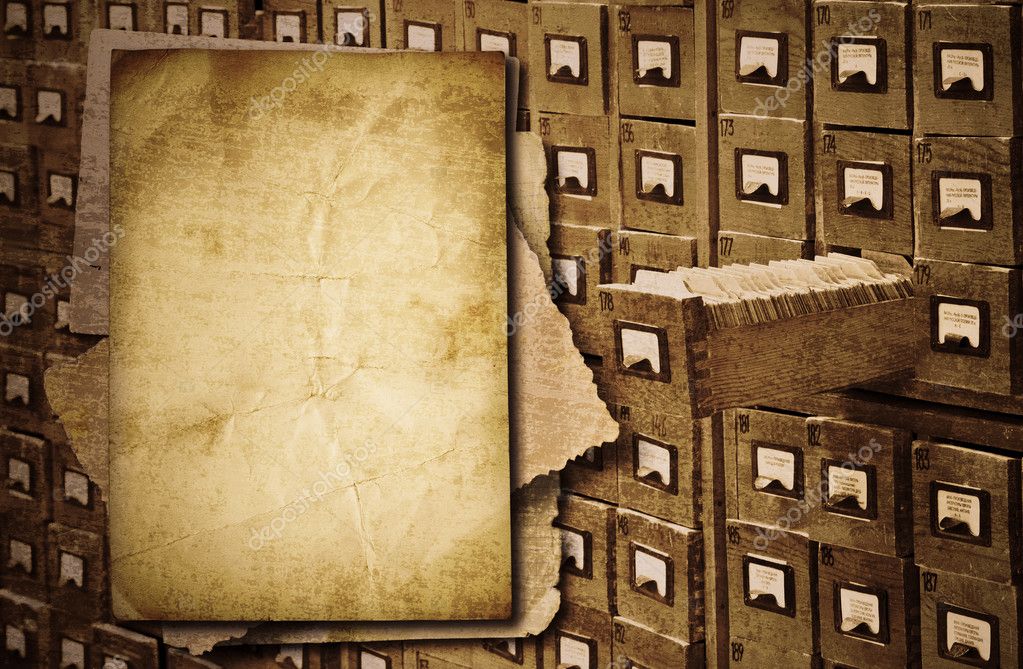 Old documents heap over archive cabinet background — Stock Photo ...