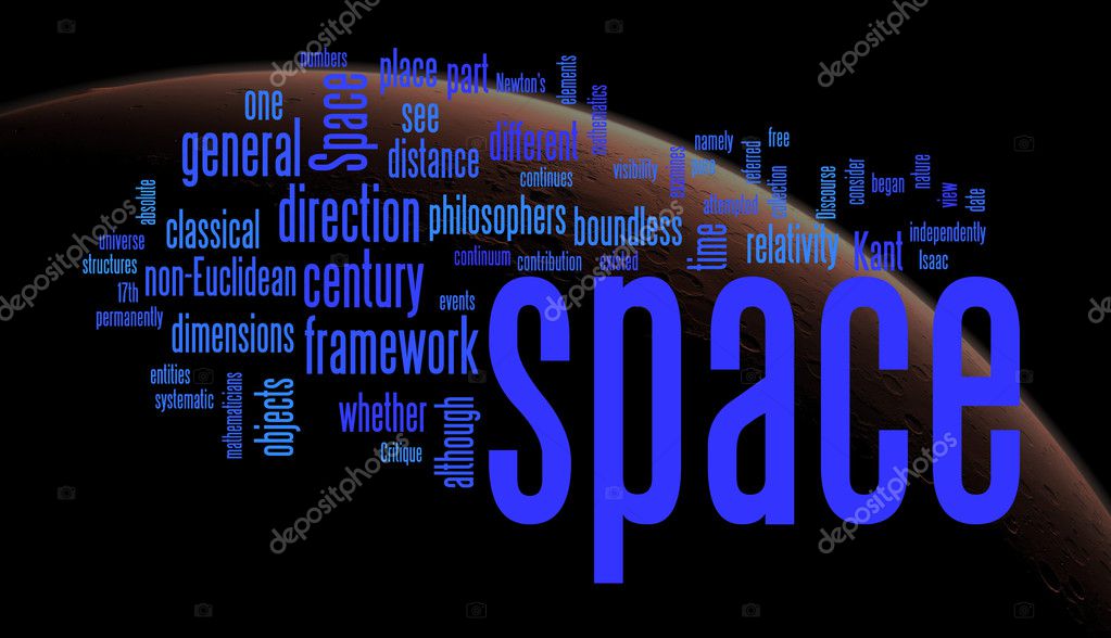 Space word clouds — Stock Photo © sydeen #7717844