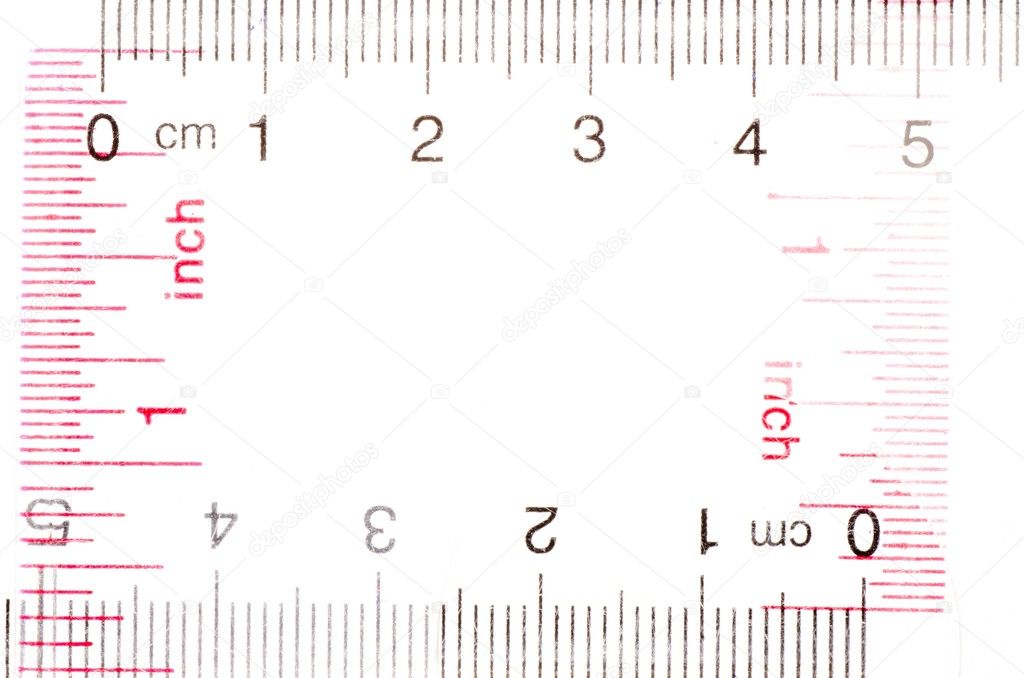 Plastic transparent ruler scale — Stock Photo © panxunbin #7224294