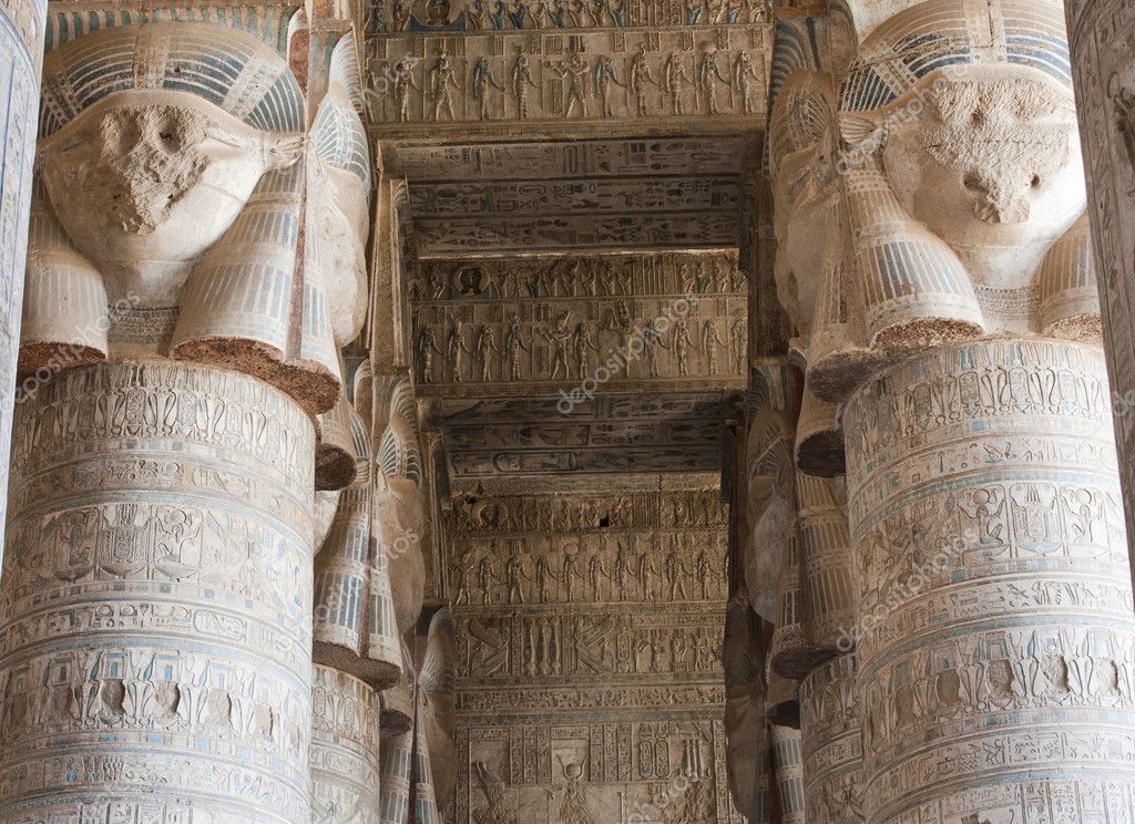 Columns in an ancient egyptian temple — Stock Photo © paulvinten #6745823