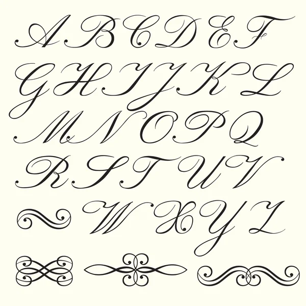 Alfabeto script - Imagui