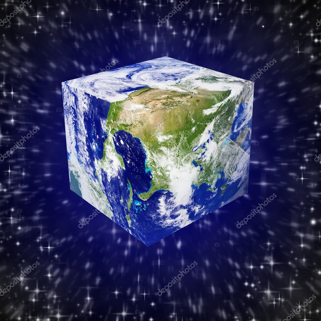 Earth square globe — Stock Photo © Lebval #6761780