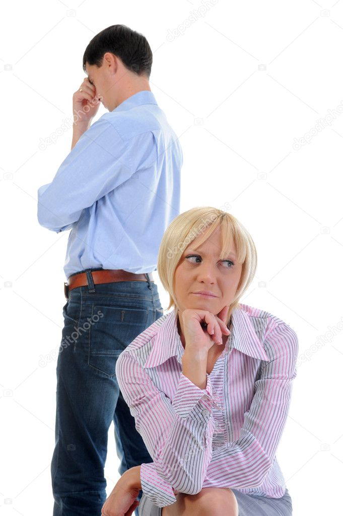 Quarrel men and women Stock Photo by ©Lebval 7903512