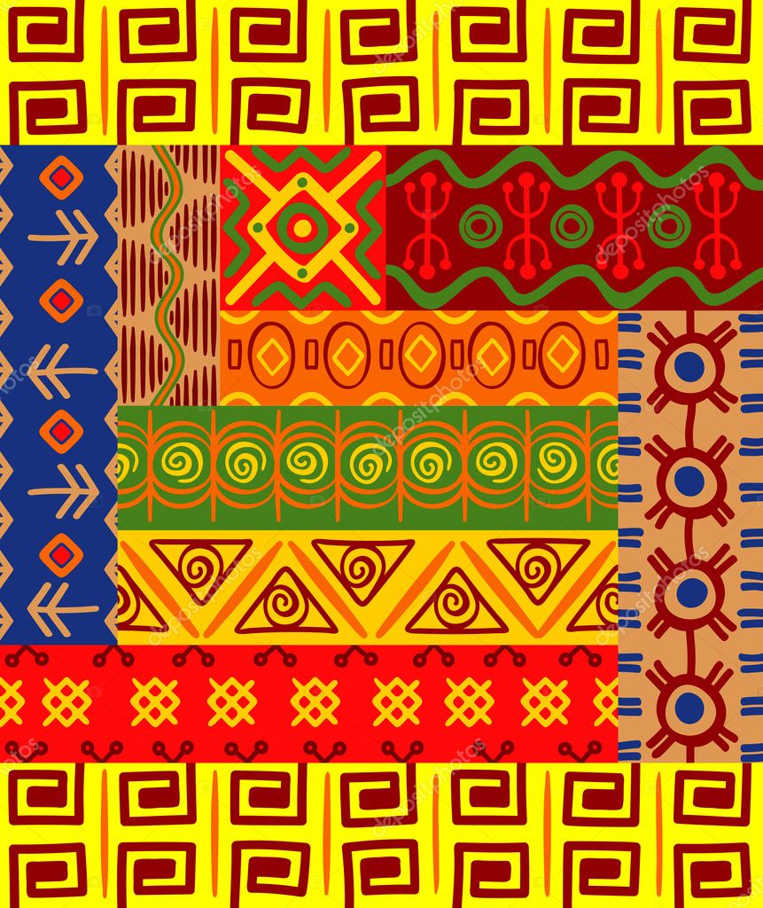 Ethnic patterns and ornaments Stock Vector Image by ©Seamartini #7578716