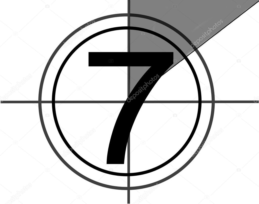 Film countdown 7 — Stock Photo © Kesu01 #7698126