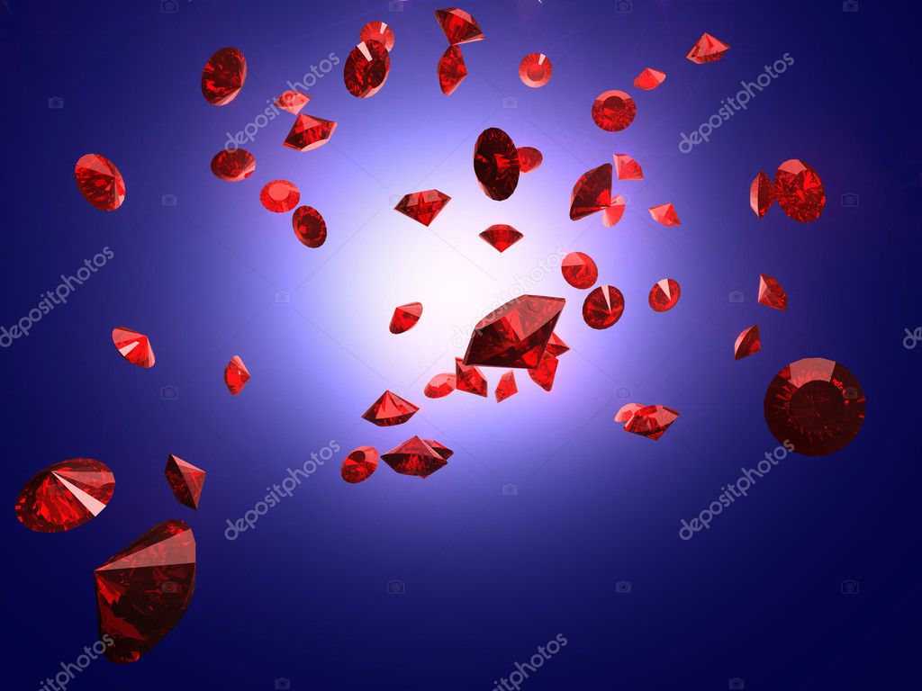 Falling ruby — Stock Photo © Petersim #6892451