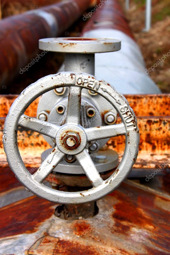 Rusty valve — Stock Photo © EmiliaU #7403606