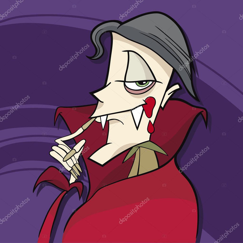 Cartoon vampire — Stock Vector © izakowski #7114072