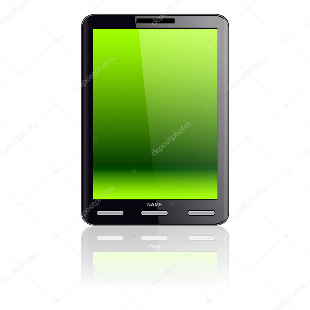 Vertical Tablet computer — Stock Photo © aarrows #7629088