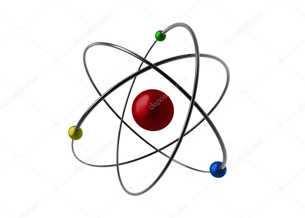 Illustrated of an atom — Stock Photo © shutswis #7247140