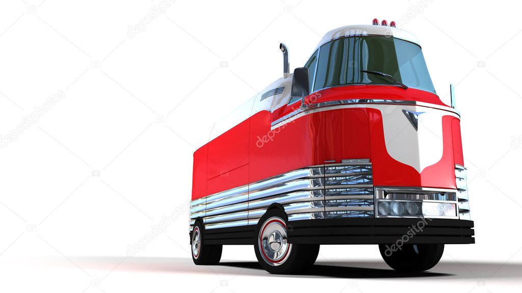 Retro futuristic bus — Stock Photo © ilterriorm #7388277