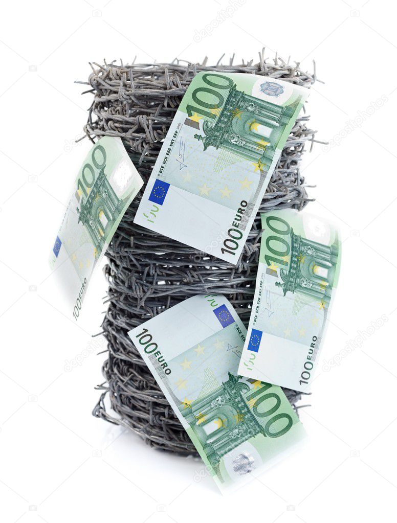 Money on barbed wire — Stock Photo © kalozzolak #7281921