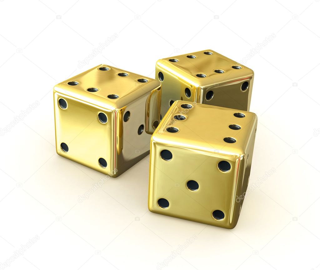Golden dices Stock Photo by ©oorka5 7322825