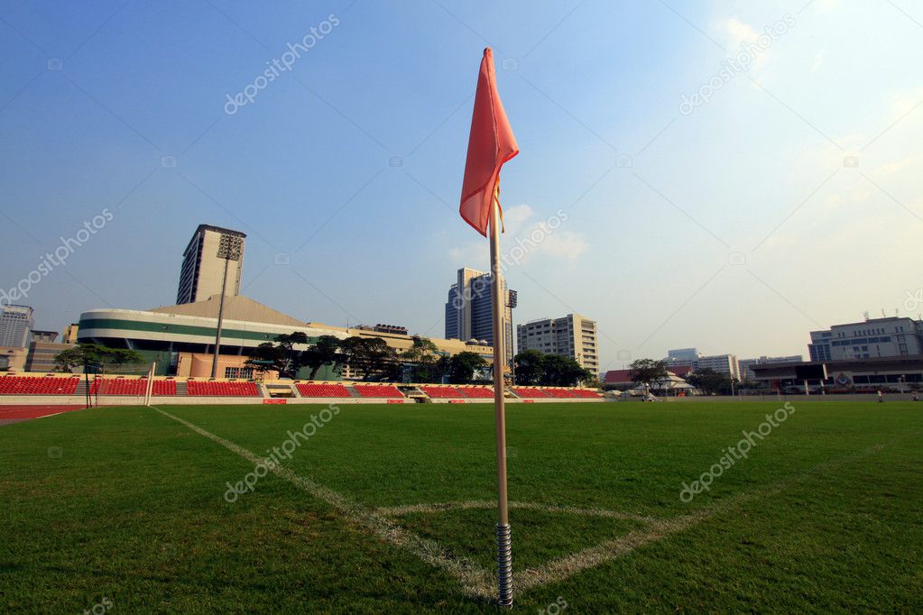 Run race track in sport stadium — Stock Photo © wolfmaster13 #7806861