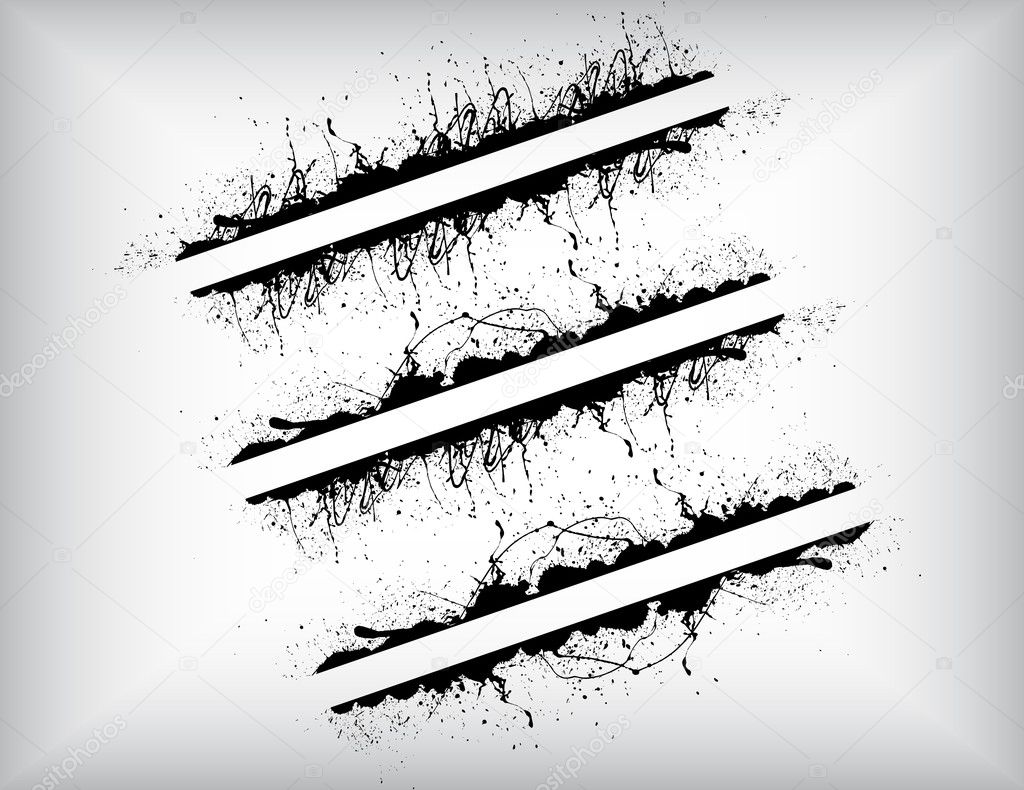 Set of Splatter Banner — Stock Vector © baavli #7583776