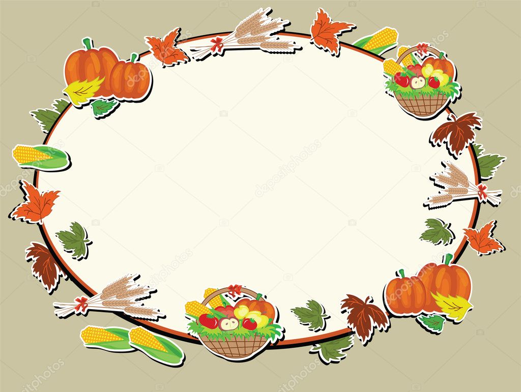 Thanksgiving day,frame. — Stock Vector © Olaj775 #6863979