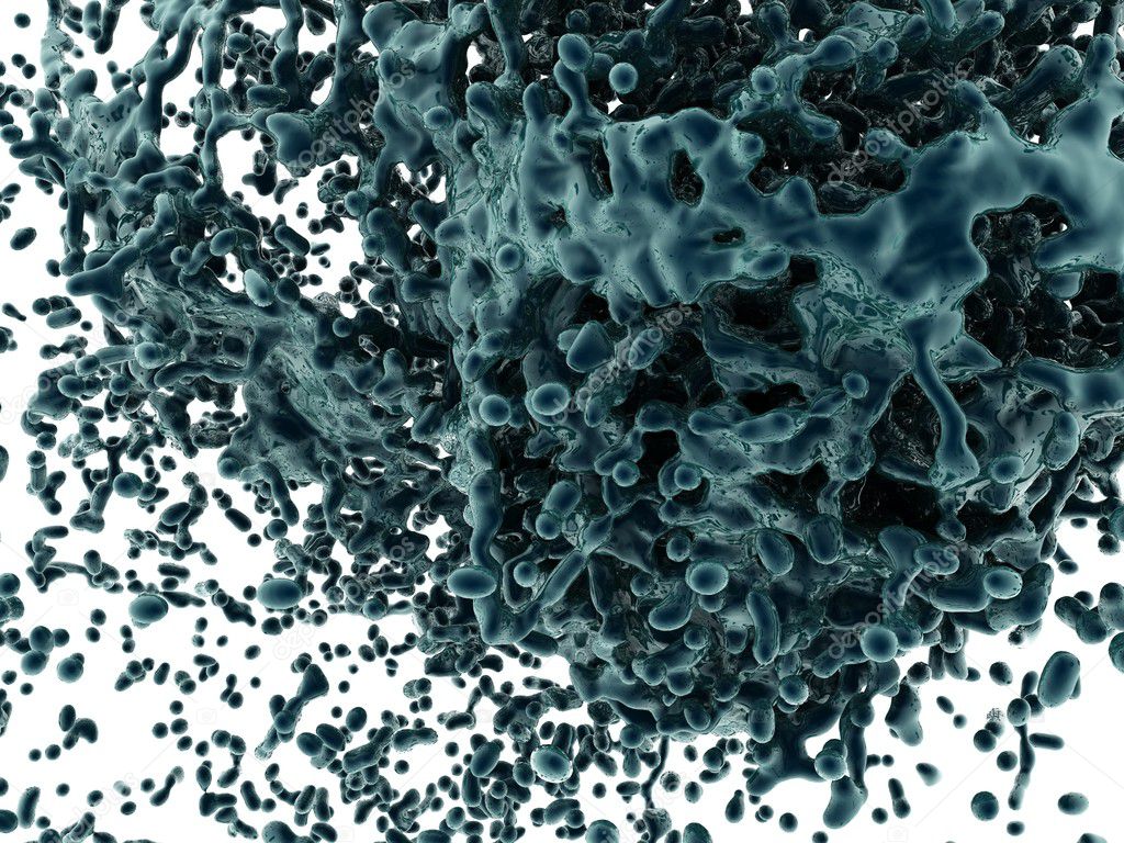 Liquid splash with drops — Stock Photo © lexigel #7108331