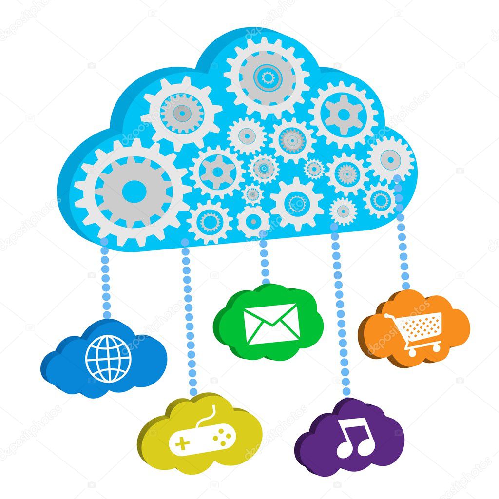Vector 3d cloud computing — Stock Vector © Yuichiro #7142371 Vector 3d cloud computing — Stock Vector © Yuichiro #7142371