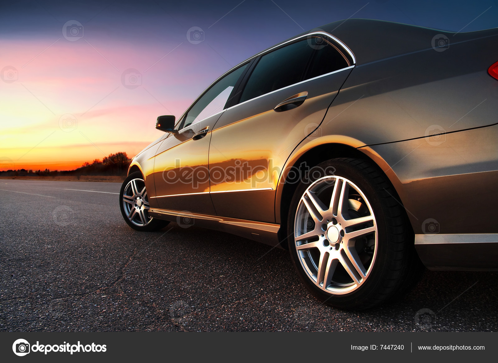 Rear-side view of car Stock Photo by ©mtoome 7447240