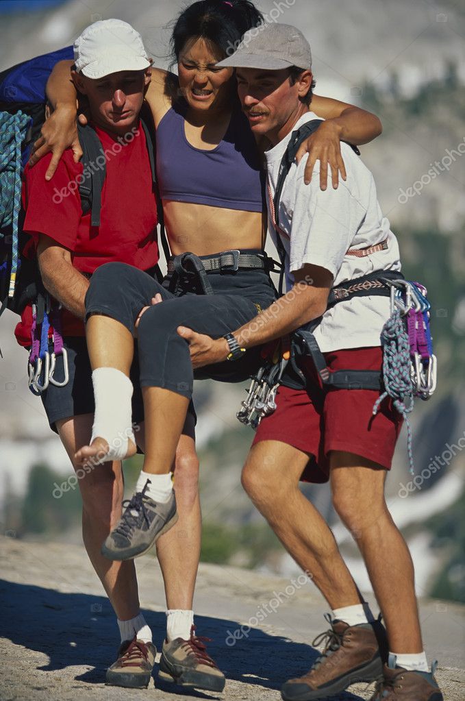 Injured climber being rescued. Stock Photo by ©gregepperson 7385375