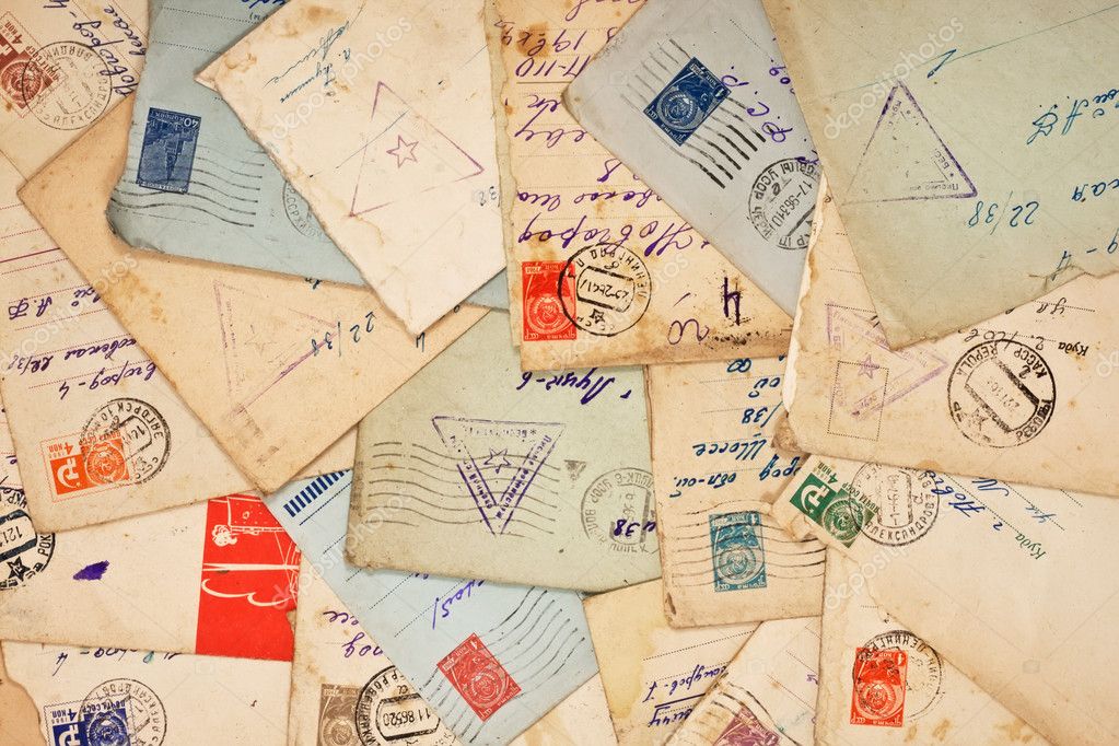 Old envelopes as a background — Stock Photo © Preto_perola #6843532