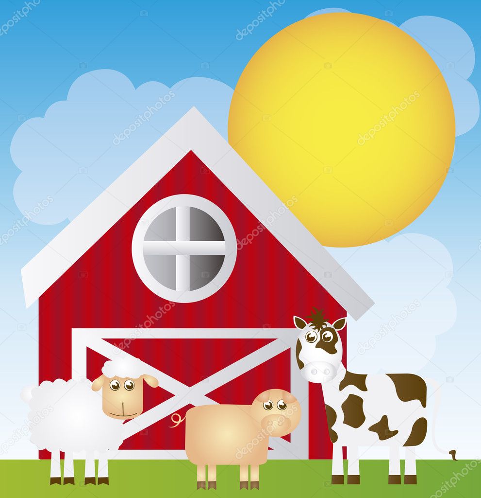 Farm cartoon Stock Vector by ©grgroupstock 7051145