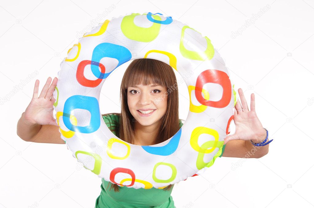 Girl in circle — Stock Photo © aletia #7000137