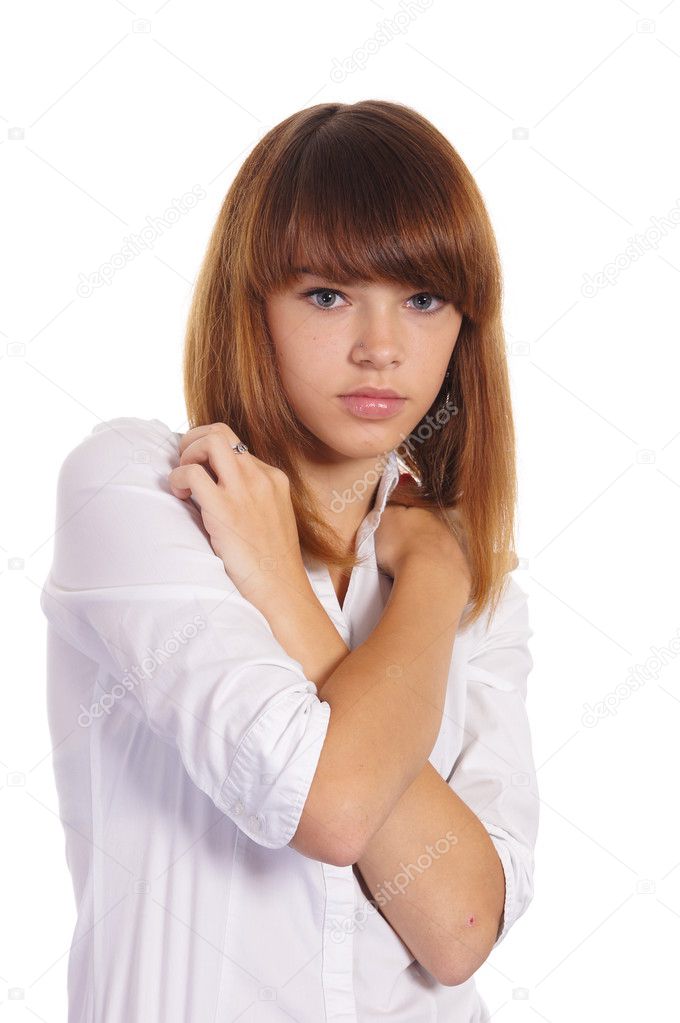 Smart young girl Stock Photo by ©aletia 7254651