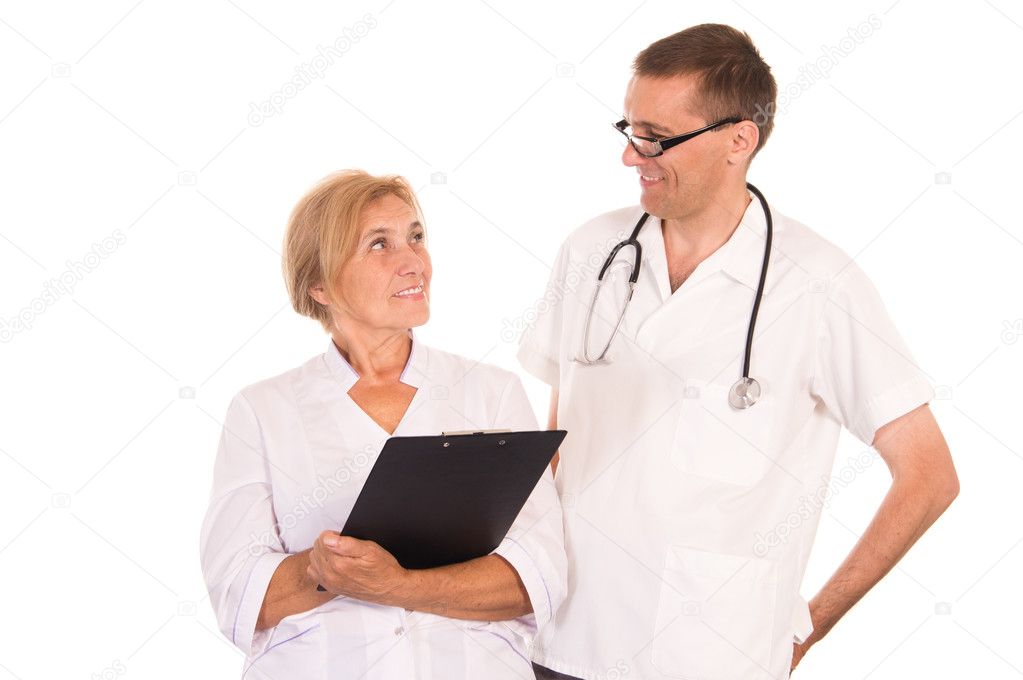 Two doctors speaking — Stock Photo © aletia #7318935