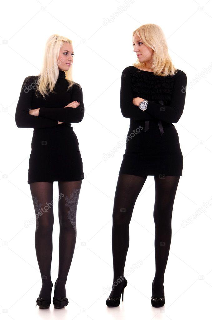 Pretty girls standing Stock Photo by ©aletia 7622980