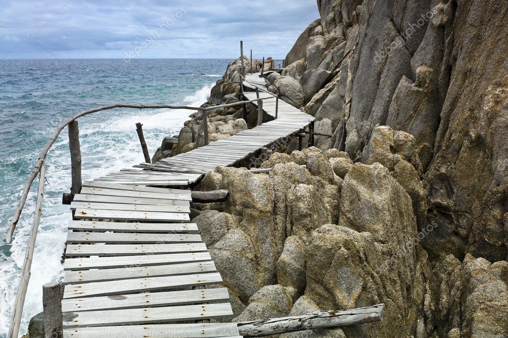 Old wooden pathway — Stock Photo © Knet2d #7622416