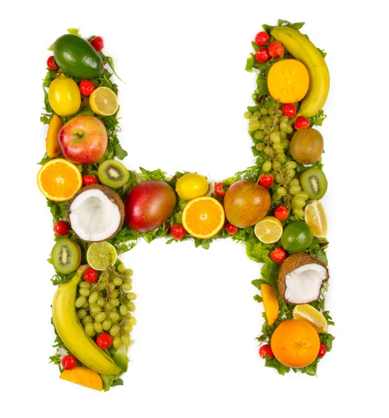 Fruit letter — Stock Photo © jag_cz #7301366