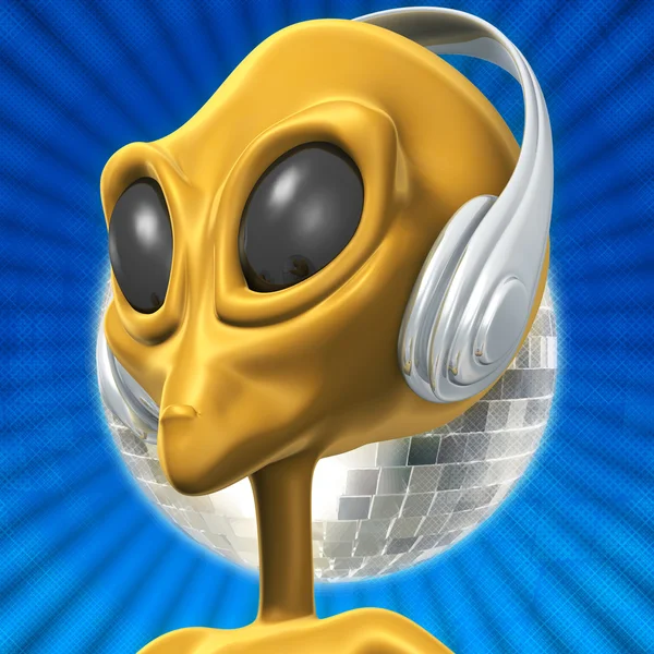 Alien DJ — Stock Photo © LuMaxArt #7930670