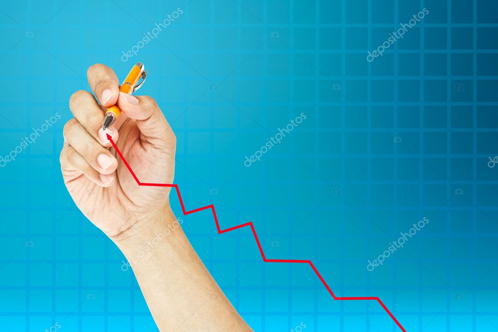 Hand drawing graph — Stock Photo © FrameAngel #7221720