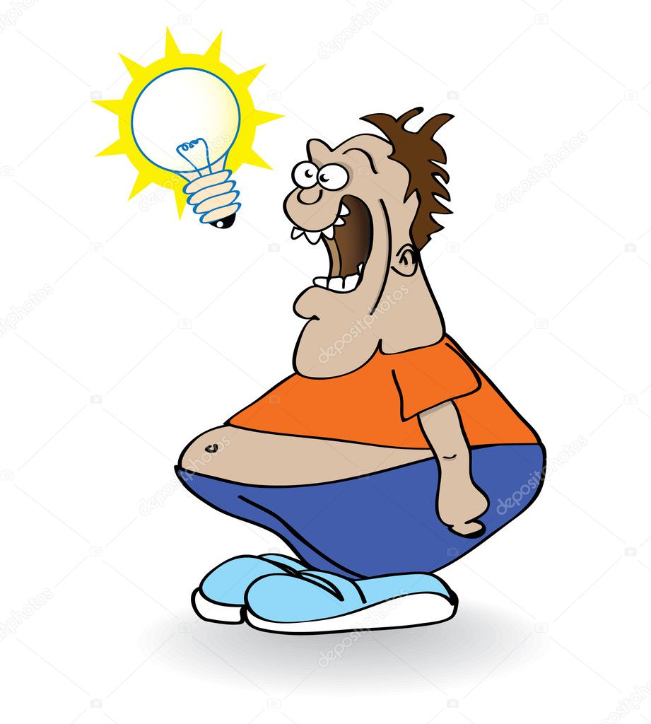 Karikatur dicker Mann Stock-Vektorbild von ©i3alda 6822231