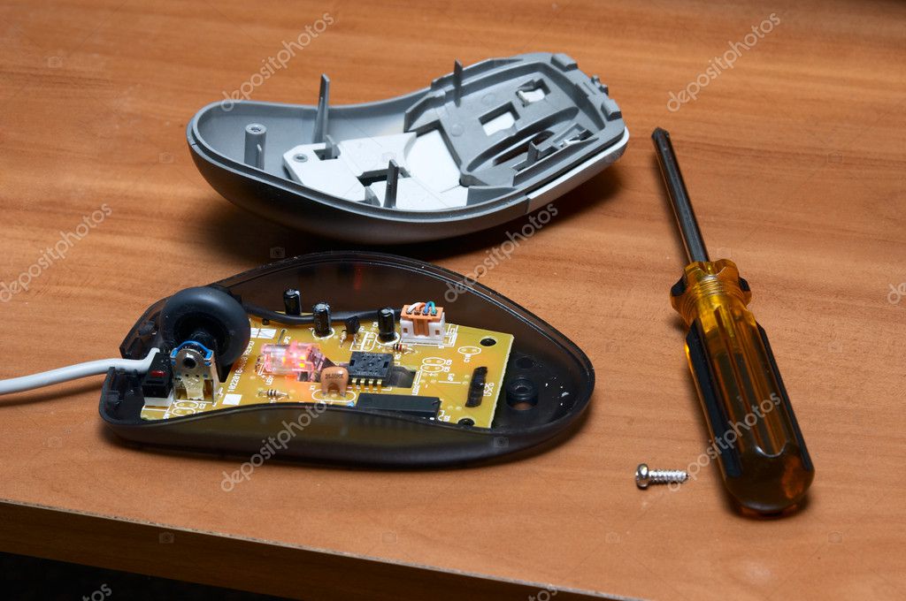 Repair of the computer mouse. — Stock Photo © romanwhite #6774497