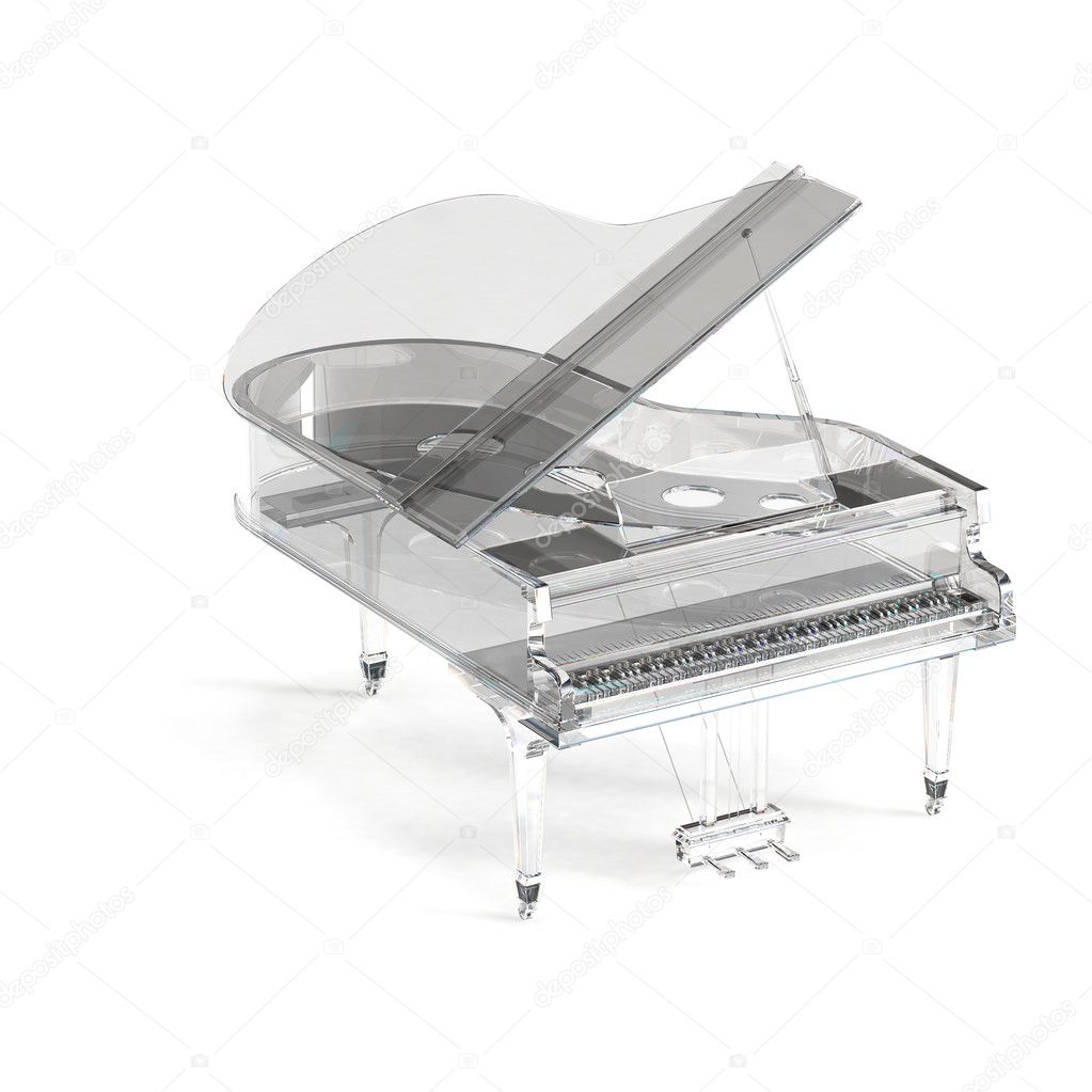 Crystal or glass piano — Stock Photo © nbvf89 #7140514
