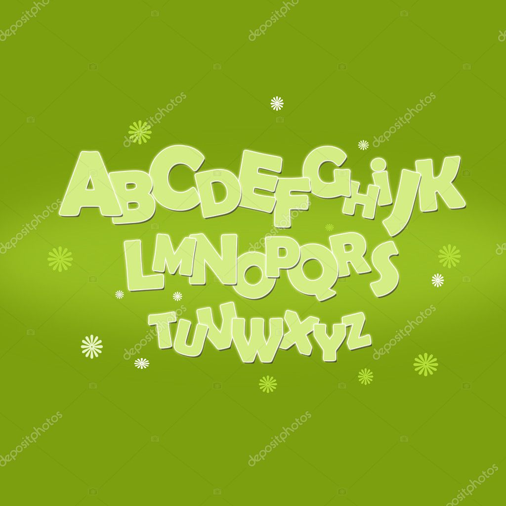 Green alphabet — Stock Photo © ola4ka26 #6750474