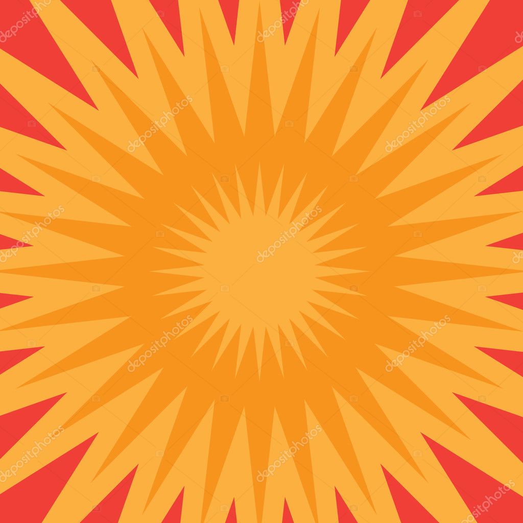 Orange Starburst — Stock Vector © ArenaCreative #7370992