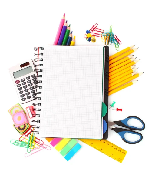 Notebook with stationary objects Stock Photo by ©odua 48852049
