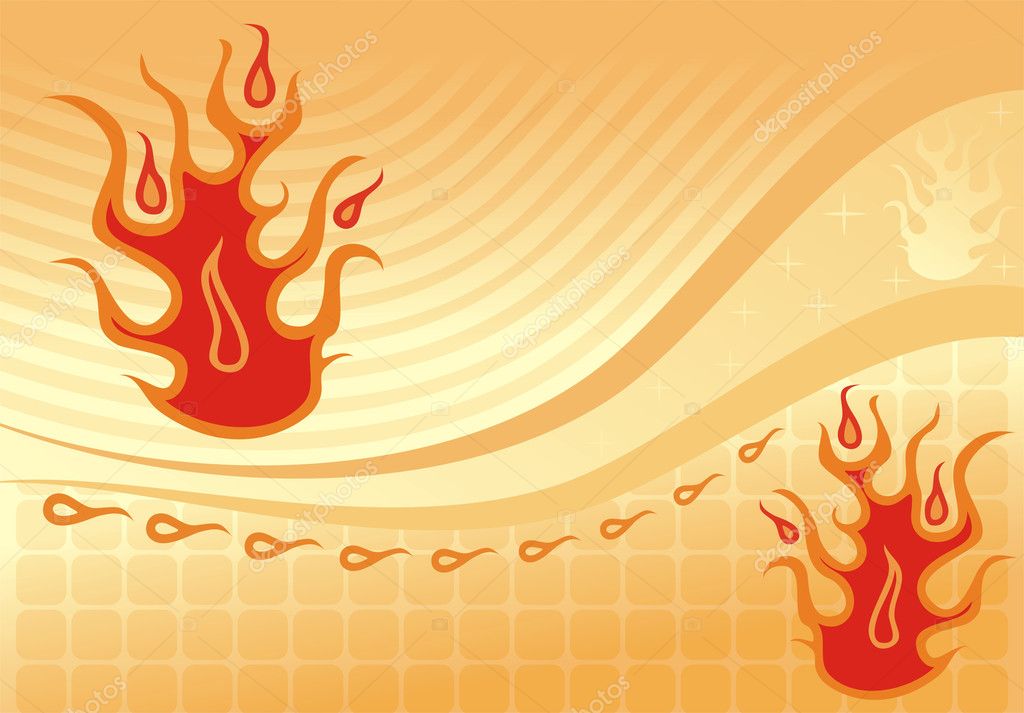 Fiery background Stock Vector Image by ©TAlexey #7076908