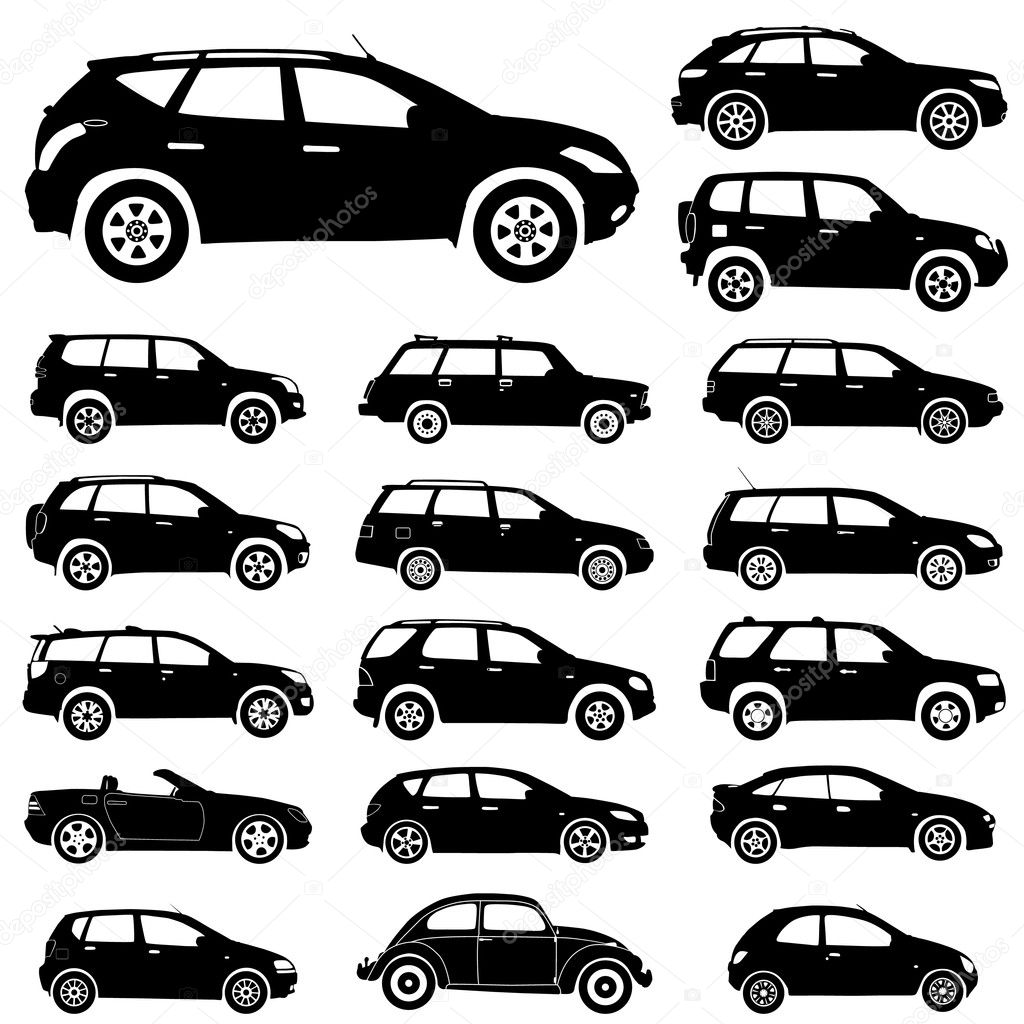 Silhouette cars Stock Vector Image by ©TAlexey #7078596