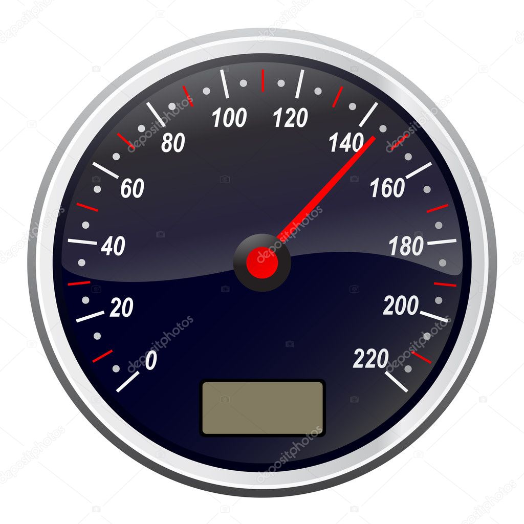Speedometer design — Stock Vector © bogalo #7615337