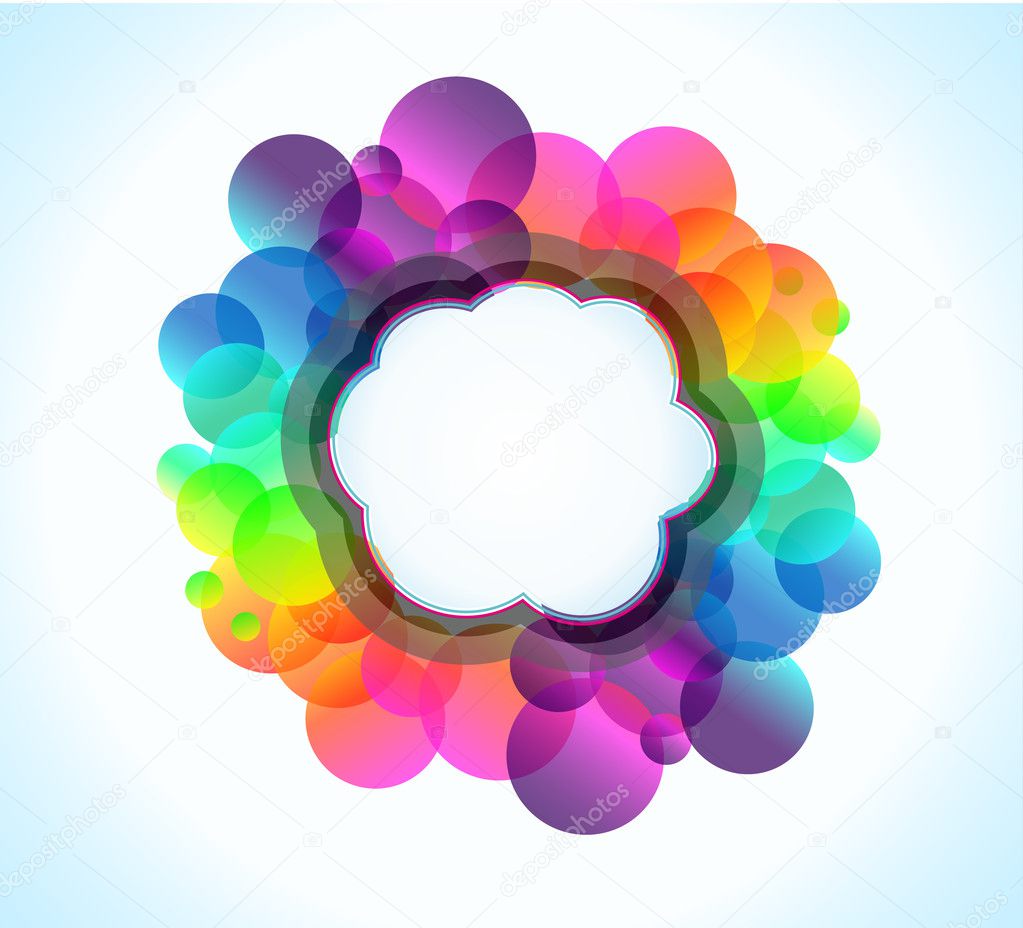 Rainbow Bubbles Background for Elegant Flyers Stock Vector Image by ...