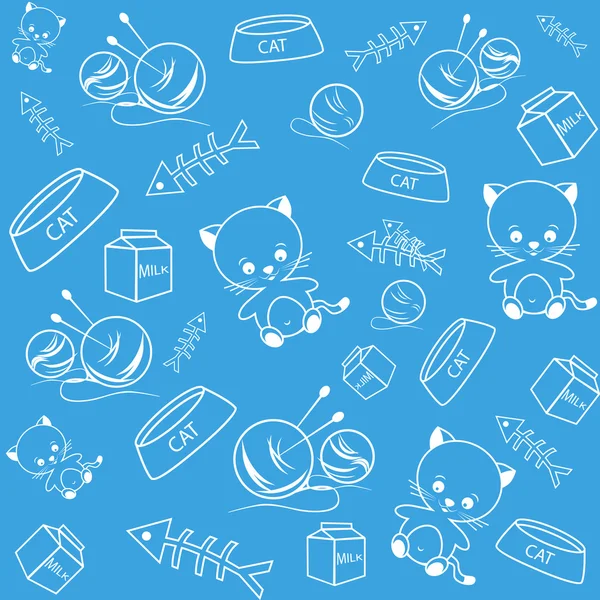 Blue funny background Stock Vector Image by ©Semenchenko #6754223